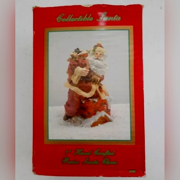 unbranded | Holiday | Vintage 993 Thc Hand Crafted 7 Tall Resin Santa ...